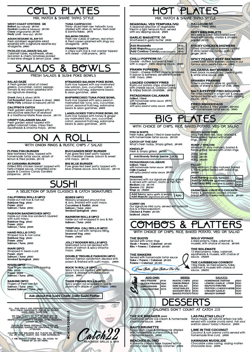 Sun, Sea, Sushi! - Catch22Restaurant.co.za